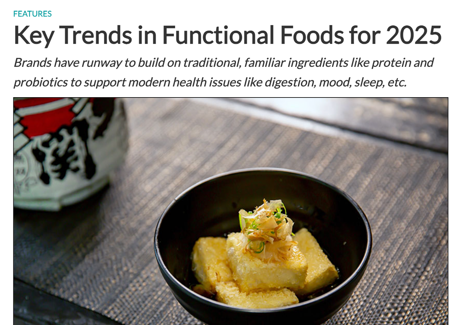 Key Trends in Functional Foods for 2025: Plant ... - Oobli