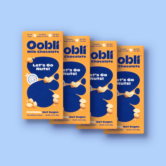 Milk Chocolate Let's Go Nuts! Bars - Oobli